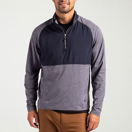 Click here for CUTTER & BUCK Mens Mock Neck Long Sleeve Quarter-Z... prices