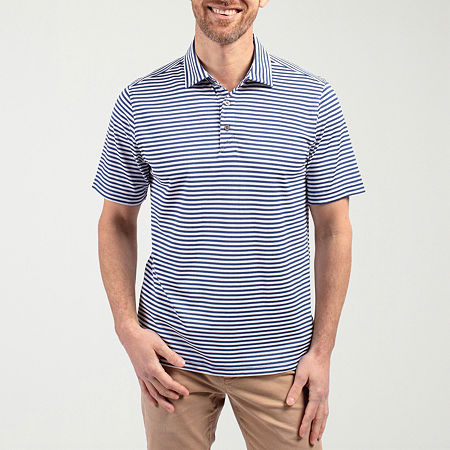 Click here for Cutter & Buck Mens Virtue Eco Pique Stripe Recycle... prices