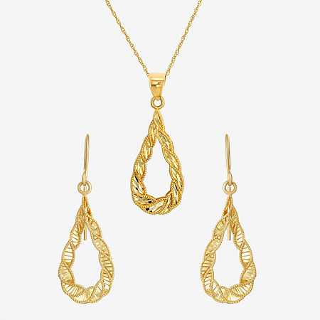 Click here for Womens 14K Gold Pear 2-pc. Jewelry Set  One Size... prices