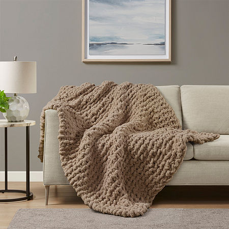 Click here for Madison Park Chunky-Knit Chenille Throw  50 x 60 -... prices