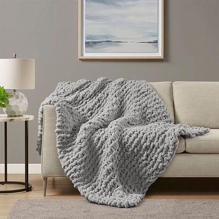 Click here for Madison Park Chunky-Knit Chenille Throw  50 x 60 -... prices