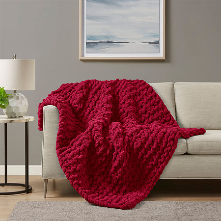 Click here for Madison Park Chunky-Knit Chenille Throw  50 x 60 -... prices