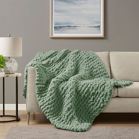 Click here for Madison Park Chunky-Knit Chenille Throw  50 x 60 -... prices