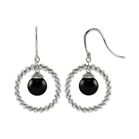 Click here for Sterling Silver Black Onyx Sparkle Bead Earrings... prices