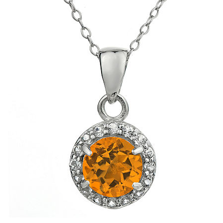 Click here for Faceted Genuine Citrine & White Topaz Sterling Sil... prices