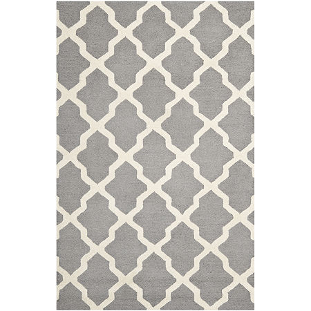 Click here for Safavieh Gale Wool Rectangular Rug  One Size  Silv... prices