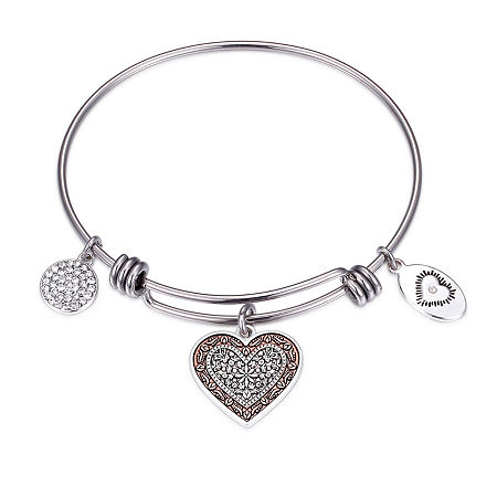 Click here for Footnotes Mom Womens Crystal Stainless Steel Round... prices