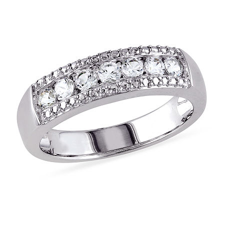 Click here for Womens 3.5MM Lab Created White Sapphire Sterling S... prices