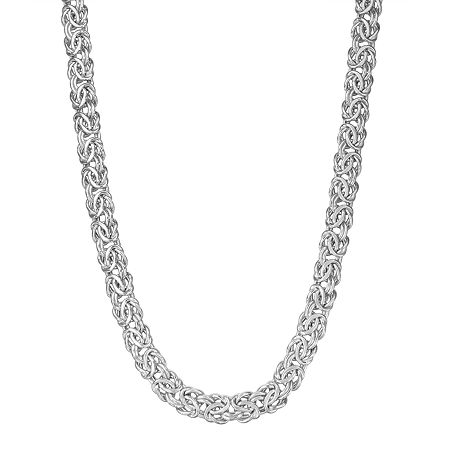 Click here for Mens 14K White Gold 20 Inch Byzantine Chain Neckla... prices