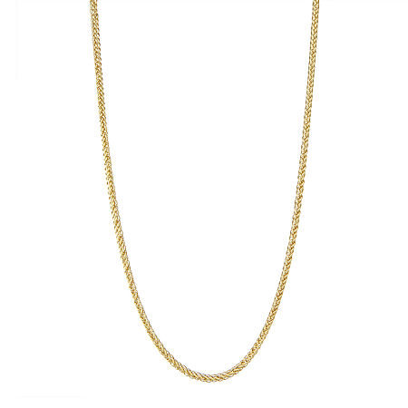 Click here for 14K Gold 18-24 2mm Hollow Wheat Chain Necklace  On... prices