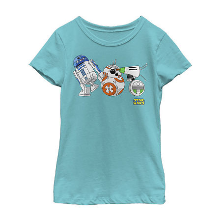 Click here for Girls Crew Neck Short Sleeve Regular Fit Star Wars... prices