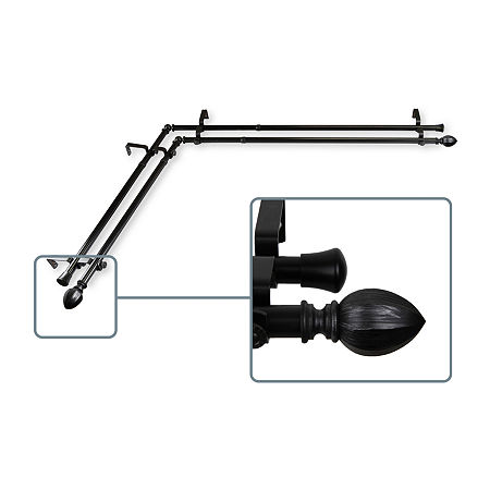 Click here for Rod Desyne Garnet Corner Window Double Curtain Rod... prices