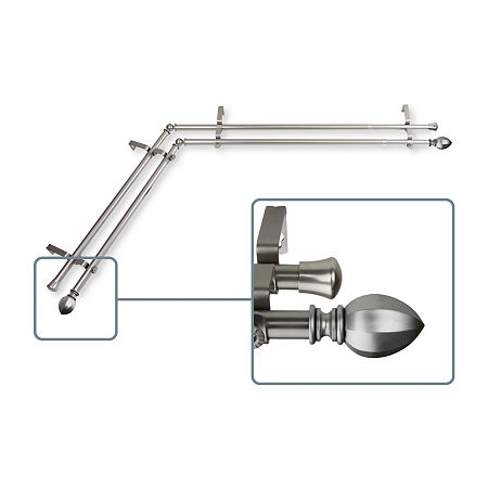 Click here for Rod Desyne Garnet Corner Window Double Curtain Rod... prices