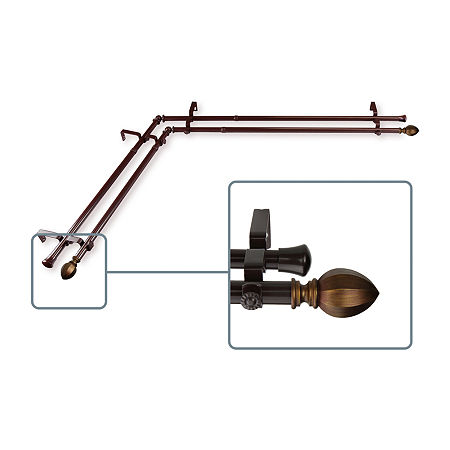 Click here for Rod Desyne Garnet Corner Window Double Curtain Rod... prices