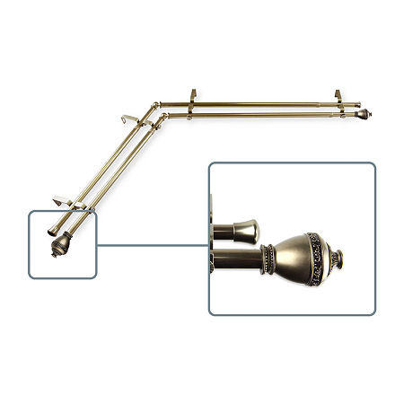 Click here for Rod Desyne Amelie Corner Window Double Curtain Rod... prices