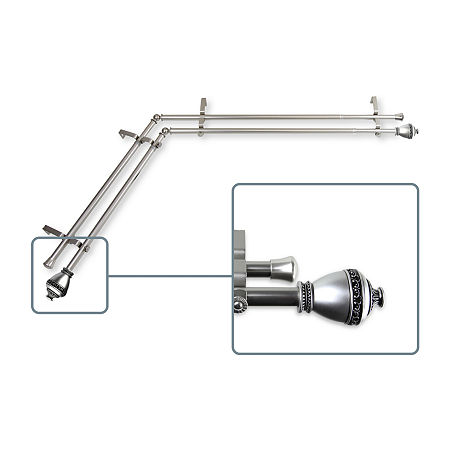Click here for Rod Desyne Amelie Corner Window Double Curtain Rod... prices