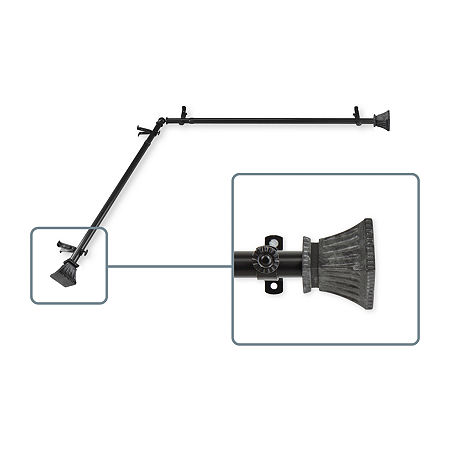 Click here for Rod Desyne Trumpet Corner Window 3/4 in Curtain Ro... prices