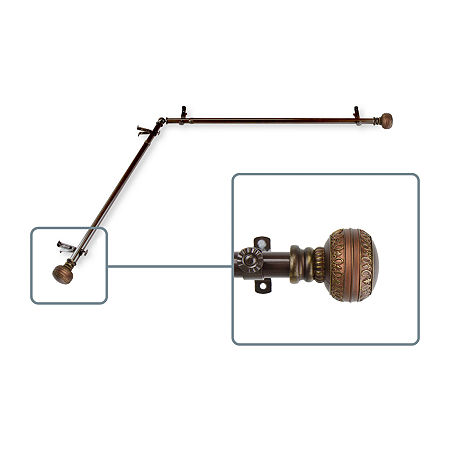 Click here for Rod Desyne Ornament Corner Window 3/4 IN Adjustabl... prices