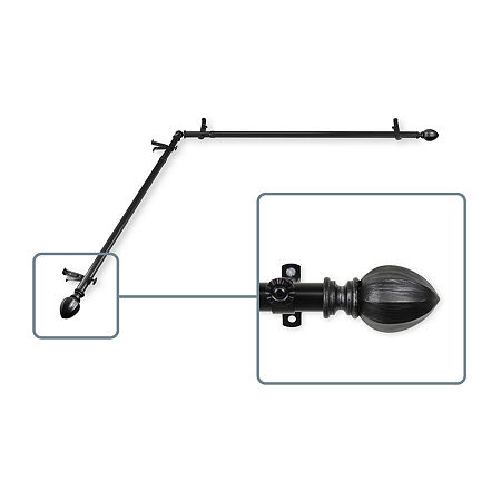 Click here for Rod Desyne Garnet Corner Window 3/4 IN Adjustable... prices