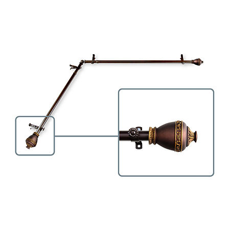 Click here for Rod Desyne Amelie Corner Window 3/4 IN Adjustable... prices