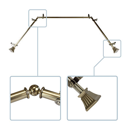 Click here for Rod Desyne Trumpet Bay Window Rod  One Size  Brown prices