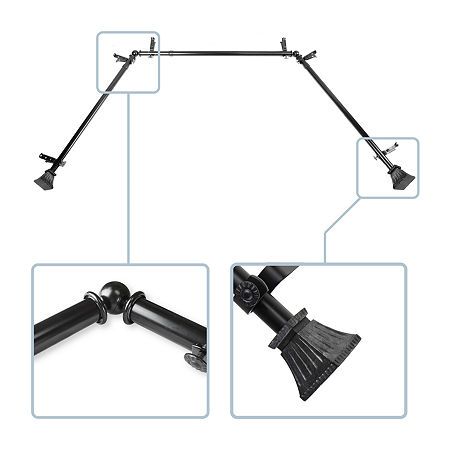 Click here for Rod Desyne Trumpet Bay Window Rod  One Size  Black prices