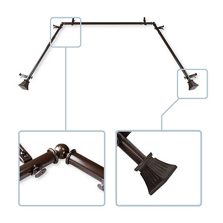 Click here for Rod Desyne Trumpet Bay Window Rod  One Size  Brown prices