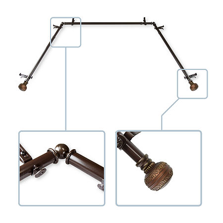 Click here for Rod Desyne Ornament Bay Window Rod  One Size  Brow... prices
