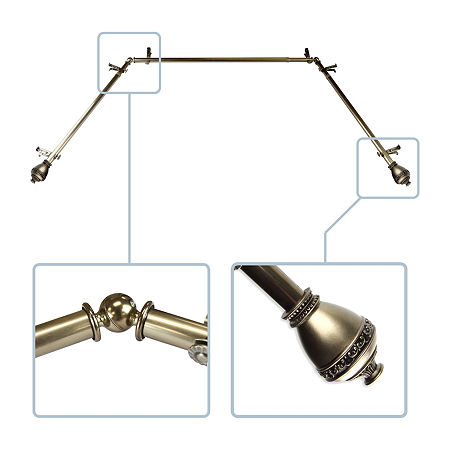 Click here for Rod Desyne Amelie Bay Window Rod  One Size  Brown prices