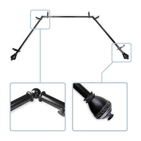 Click here for Rod Desyne Amelie Bay Window Rod  One Size  Black prices