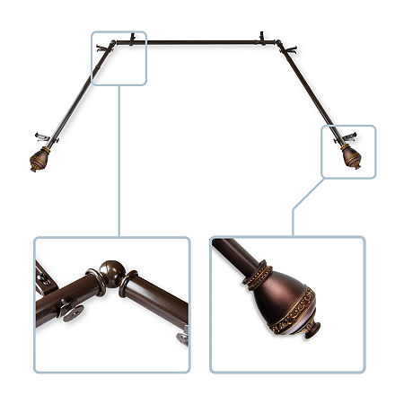 Click here for Rod Desyne Amelie Bay Window Rod  One Size  Brown prices