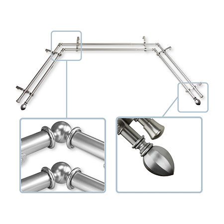 Click here for Rod Desyne Garnet Bay Window Rod  One Size  Silver prices