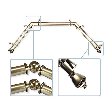 Click here for Rod Desyne Amelie Bay Window Rod  One Size  Brown prices