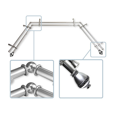 Click here for Rod Desyne Amelie Bay Window Rod  One Size  Silver prices