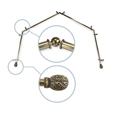 Click here for Rod Desyne Forest 4-Sided Bay Window Rod  One Size... prices