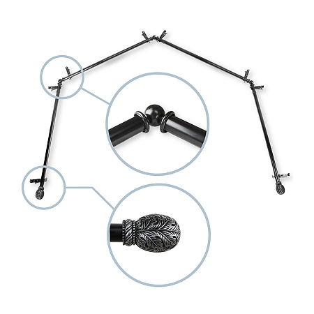 Click here for Rod Desyne Forest 4-Sided Bay Window Rod  One Size... prices