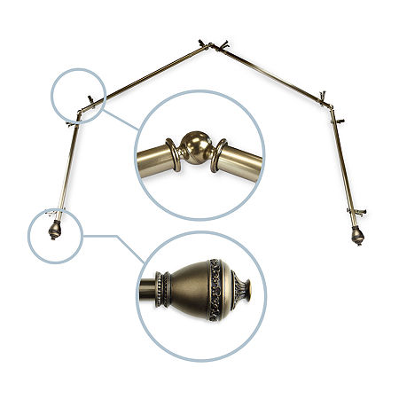 Click here for Rod Desyne Amelie 4-Sided Bay Window Rod  One Size... prices