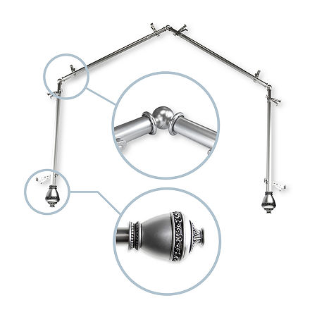 Click here for Rod Desyne Amelie 4-Sided Bay Window Rod  One Size... prices