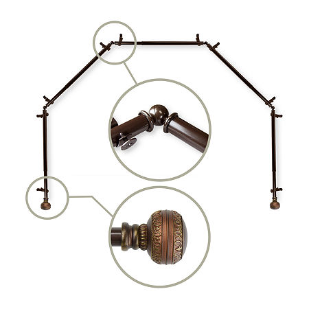 Click here for Rod Desyne Ornament 5-Sided Bay Window Rod  One Si... prices