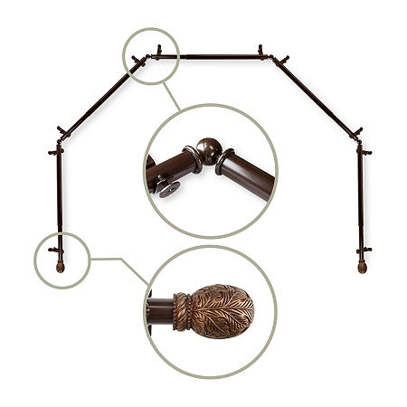 Click here for Rod Desyne Forest 5-Sided Bay Window Rod  One Size... prices