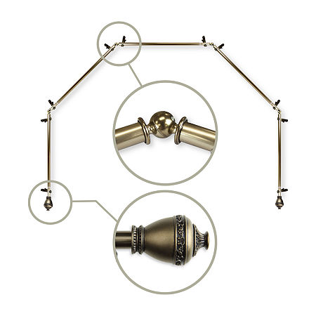 Click here for Rod Desyne Amelie 5-Sided Bay Window Rod  One Size... prices