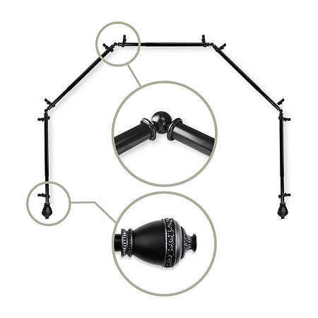 Click here for Rod Desyne Amelie 5-Sided Bay Window Rod  One Size... prices