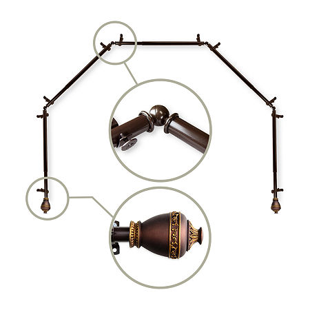 Click here for Rod Desyne Amelie 5-Sided Bay Window Rod  One Size... prices