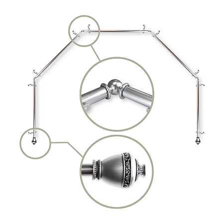 Click here for Rod Desyne Amelie 5-Sided Bay Window Rod  One Size... prices