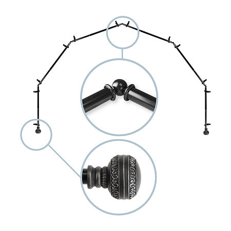 Click here for Rod Desyne Ornament 6-Sided Bay Window Rod  One Si... prices