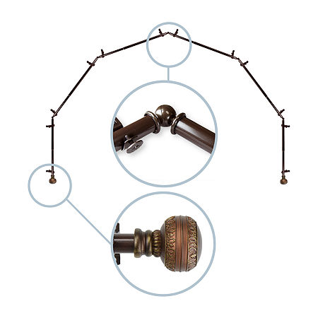 Click here for Rod Desyne Ornament 6-Sided Bay Window Rod  One Si... prices