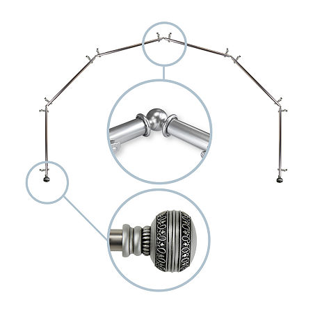 Click here for Rod Desyne Ornament 6-Sided Bay Window Rod  One Si... prices