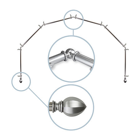 Click here for Rod Desyne Garnet 6-Sided Bay Window Rod  One Size... prices