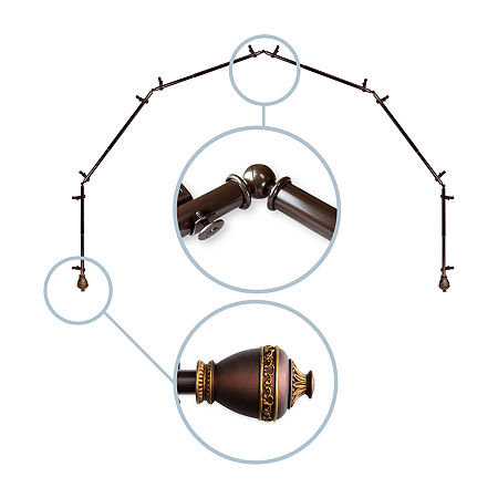 Click here for Rod Desyne Amelie 6-Sided Bay Window Rod  One Size... prices