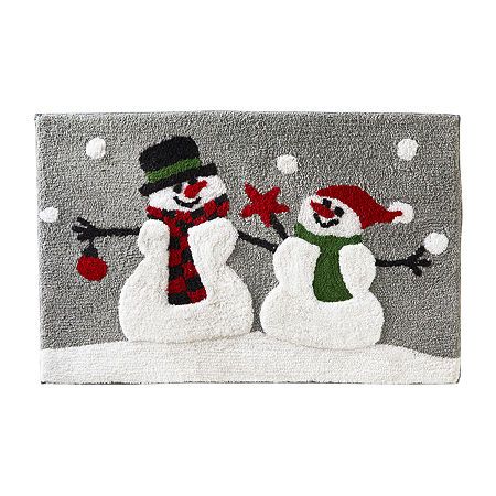 Click here for Saturday Knight Woodland Winter Bath Rug  One Size... prices